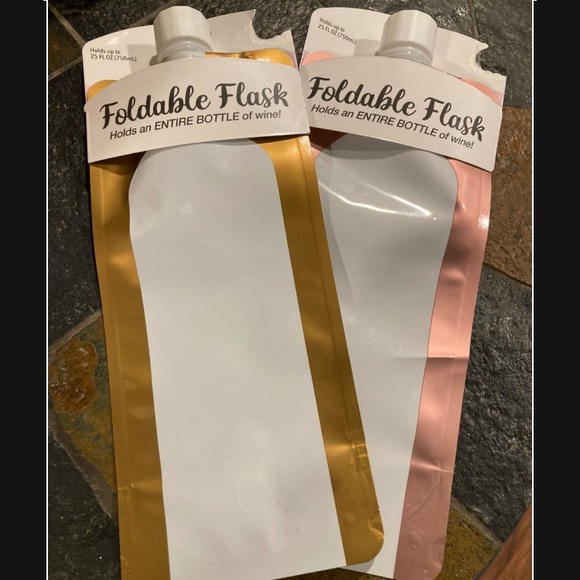 Party Supplies | New Flask 2 Foldable Matching Wine Flasks | Poshmark